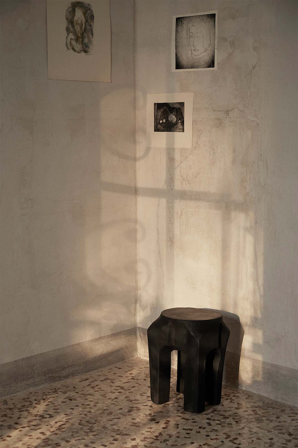 Ferm Living Root Stool Black Stained | Marz Designs