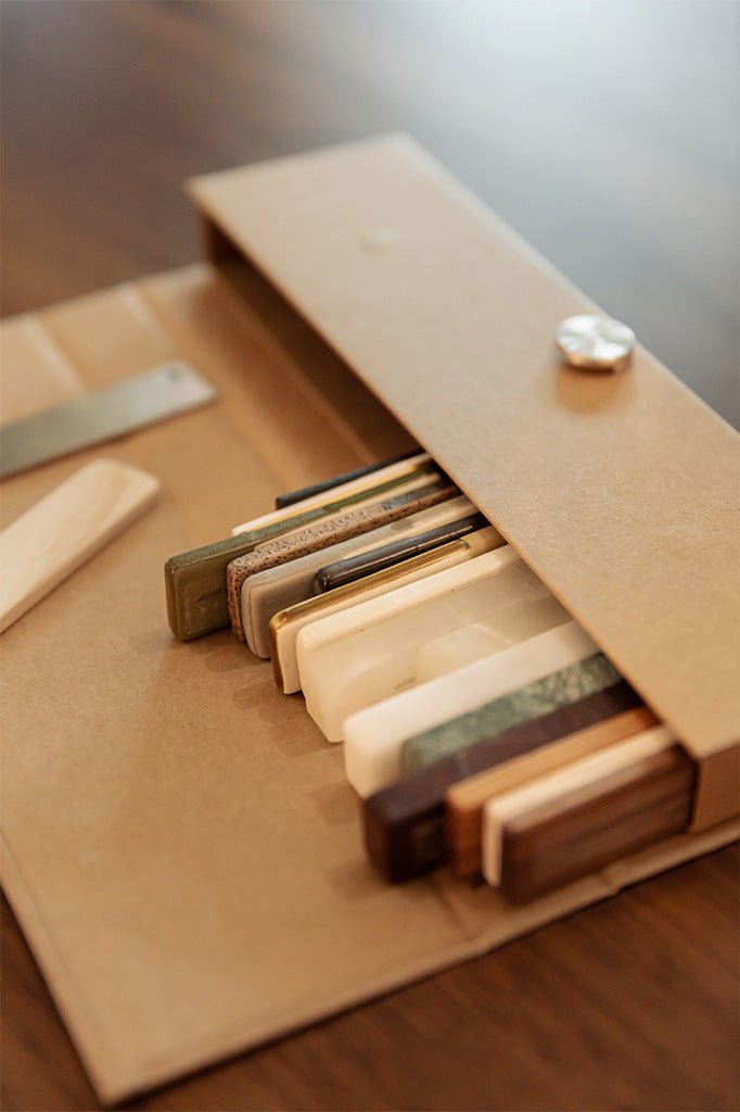 Lighting Material Sample Box | Marz Designs