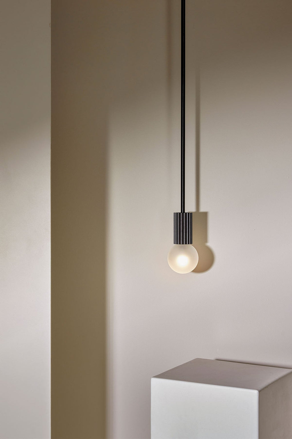 Attalos Glass Pendant Light 95 Br. Black | Marz Designs